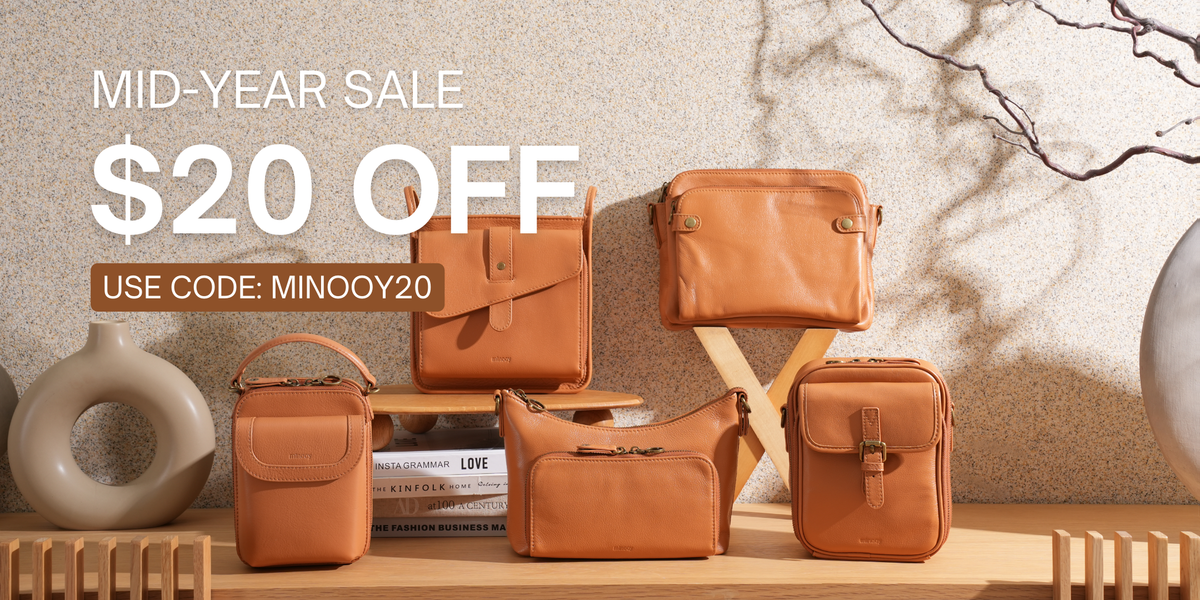 Minooy|| Leather Bag, Purse, Handbag, Crossbody, Clutch, Backpack