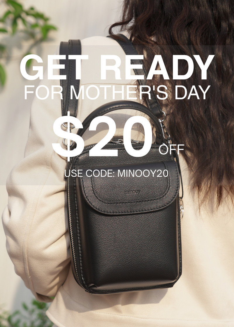 Minooy|| Leather Bag, Purse, Handbag, Crossbody, Clutch, Backpack