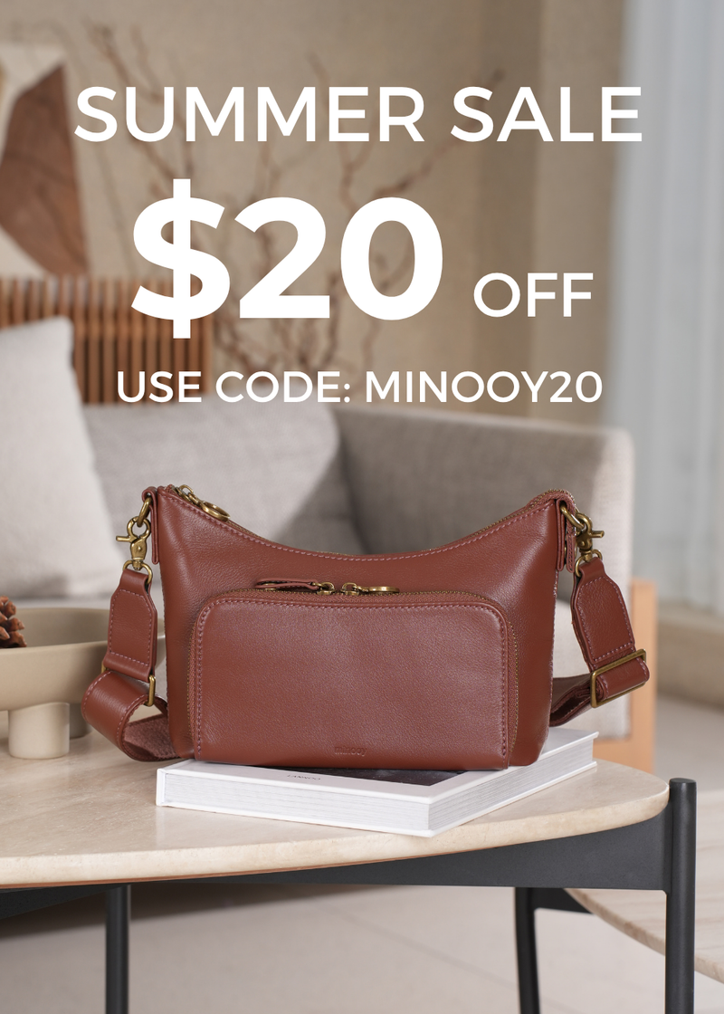 Minooy|| Leather Bag, Purse, Handbag, Crossbody, Clutch, Backpack